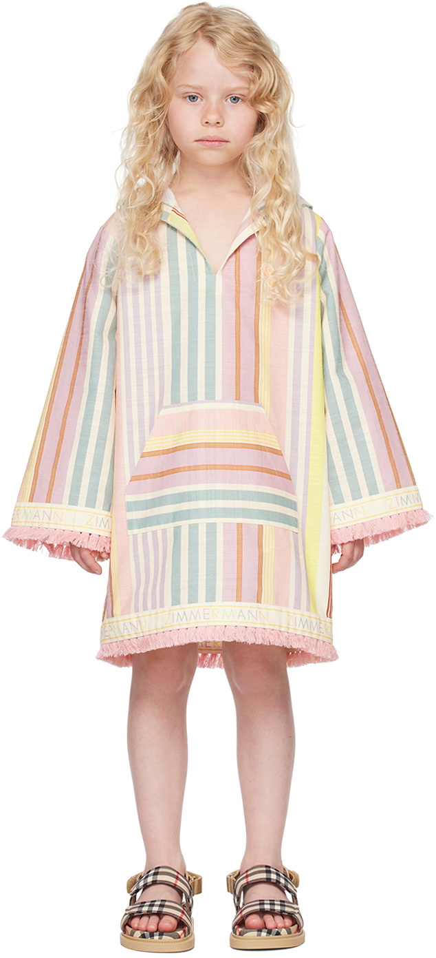 ZIMMERMANN Kids Pink & Yellow Halliday Cover Up Zimmermann