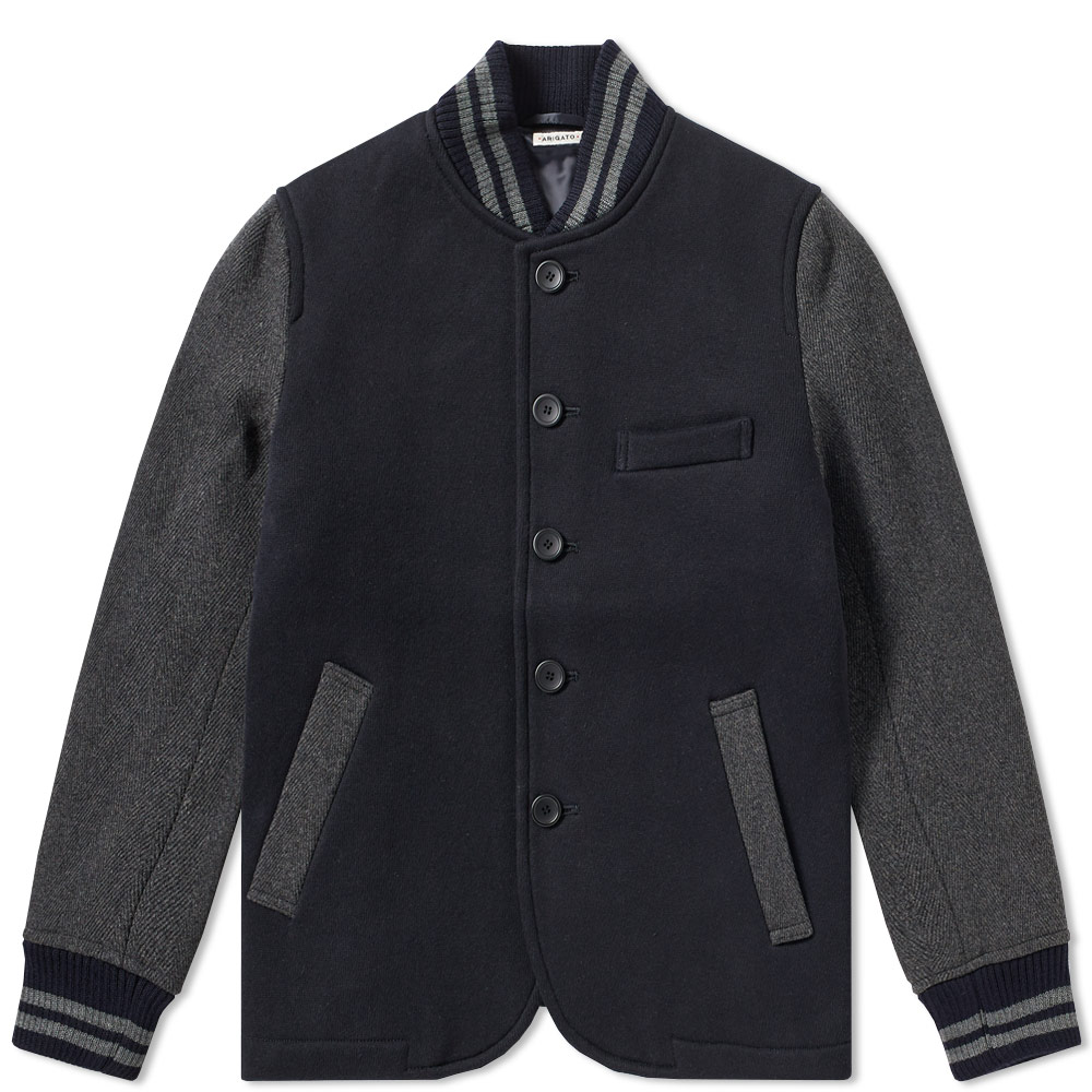 Blue Blue Japan Heavy Sweat Award Jacket Blue Blue Japan