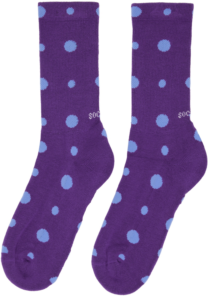 SOCKSSS Two-Pack Yellow & Purple Socks Socksss