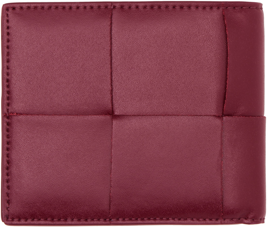 Bottega Veneta Burgundy Bifold Wallet Bottega Veneta