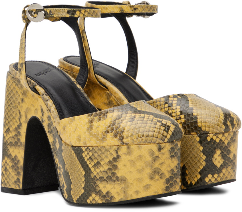 Coperni Yellow Bridge Heels Coperni