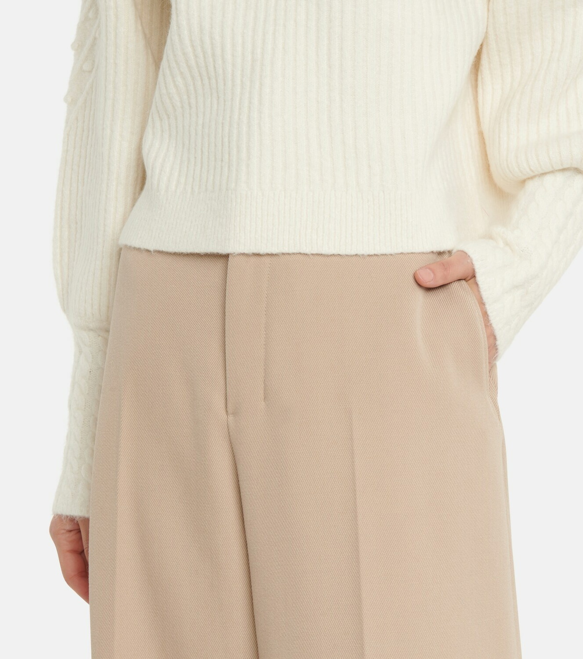 Simkhai - Jasmin ribbed and cable-knit sweater Simkhai