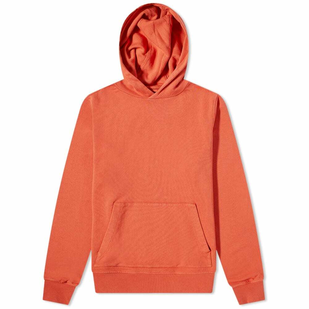 Albam Men's Lightweight Popover Hoody in BrntOrng Albam