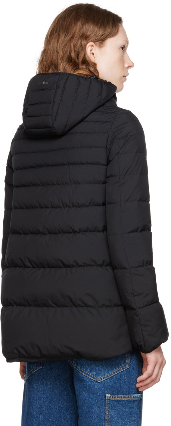 Herno Black Zip Down Jacket Herno