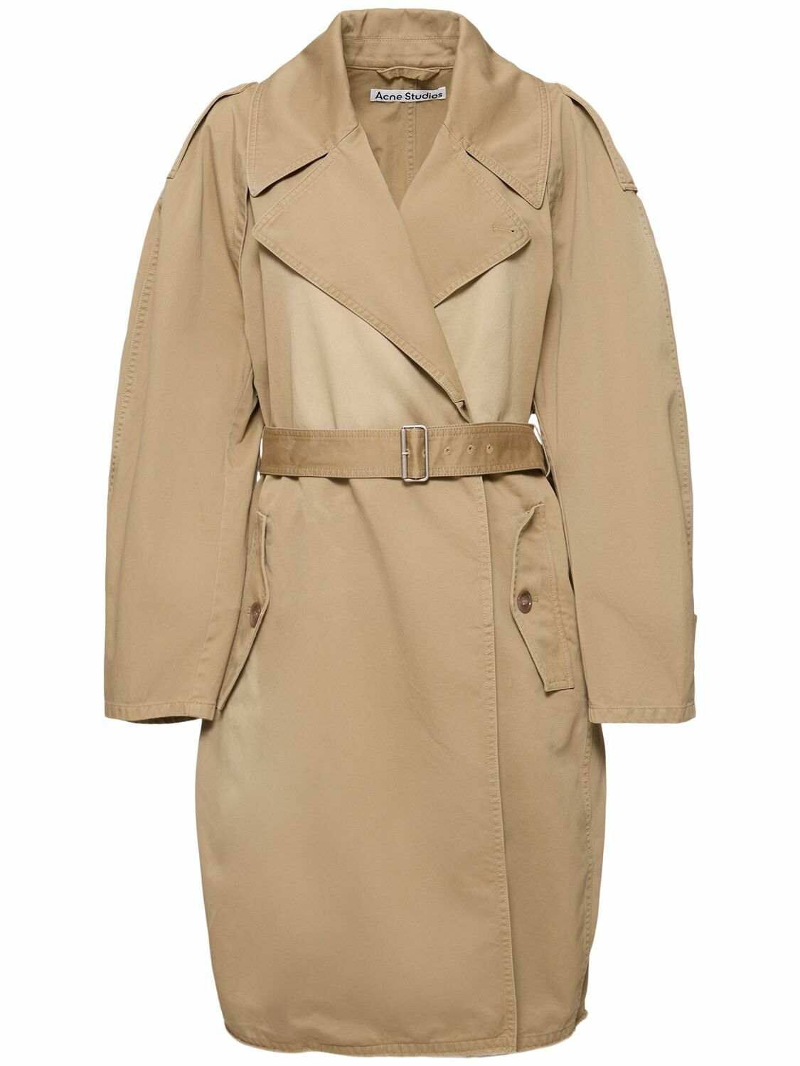 ACNE STUDIOS Ostrid Twill Trench Coat Acne Studios