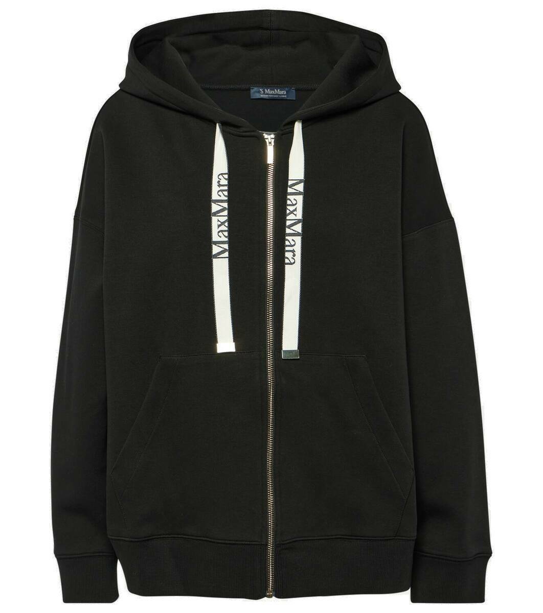 'S Max Mara Joice cotton-blend jersey hoodie S Max Mara