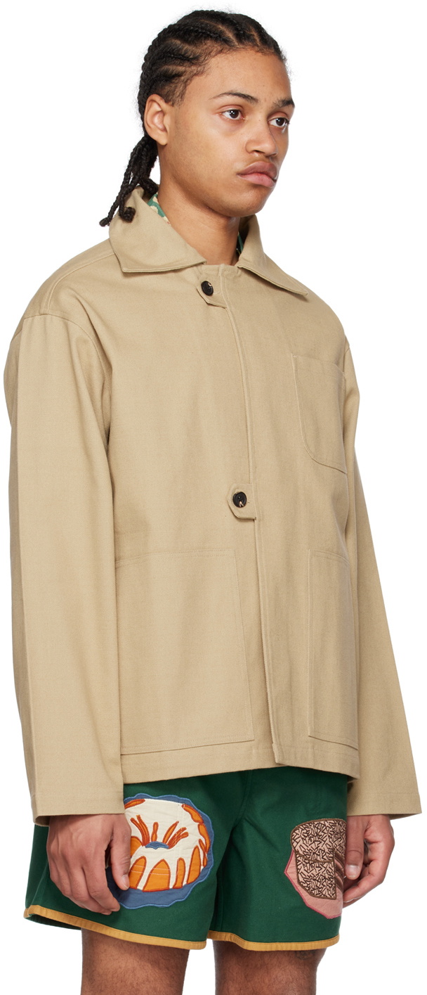 Bode Beige Tab Jacket Bode