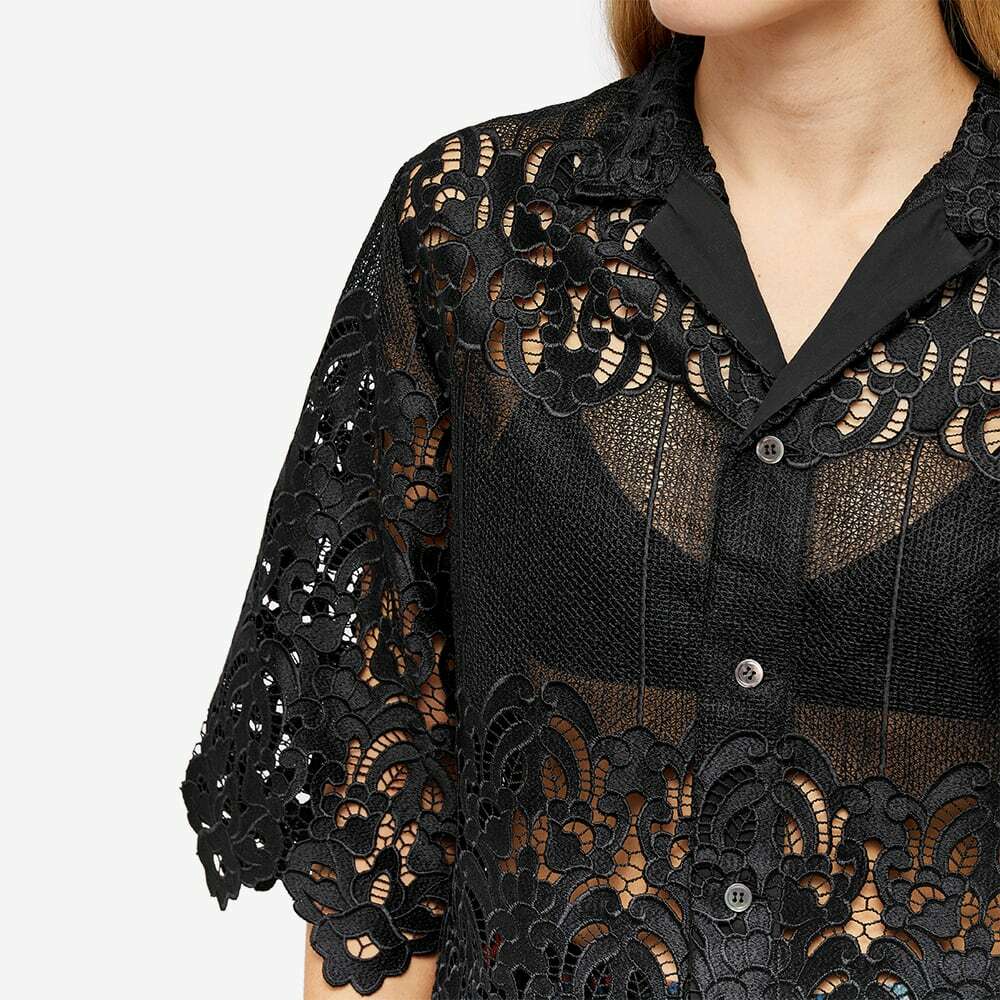 Toga Pulla Women's Lace Shirt in Black Toga Pulla