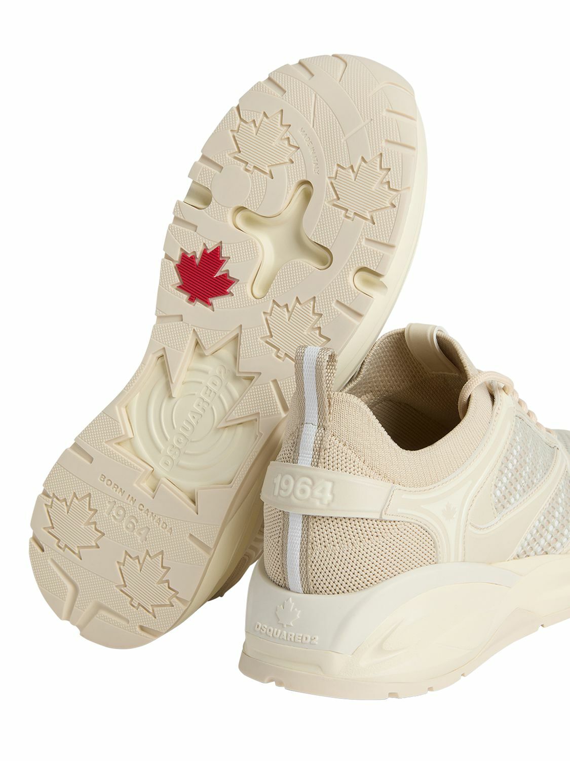 DSQUARED2 - S24 Dash Leather & Mesh Sneakers Dsquared2