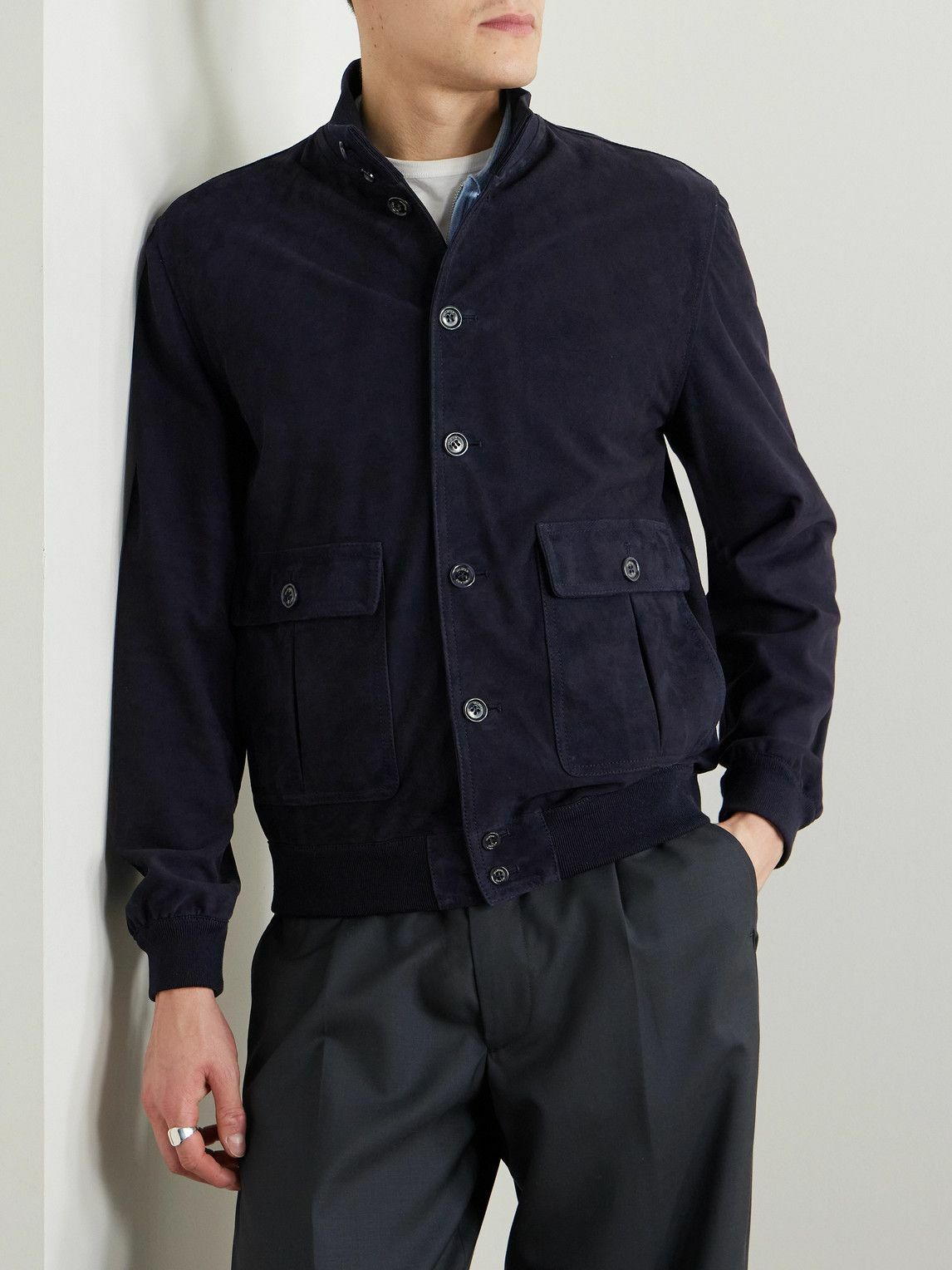 Valstar - Valstarino Suede Jacket - Blue Valstarino