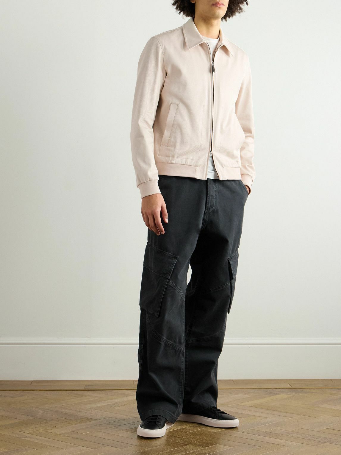 Herno - Cotton-Blend Twill Bomber Jacket - Neutrals Herno