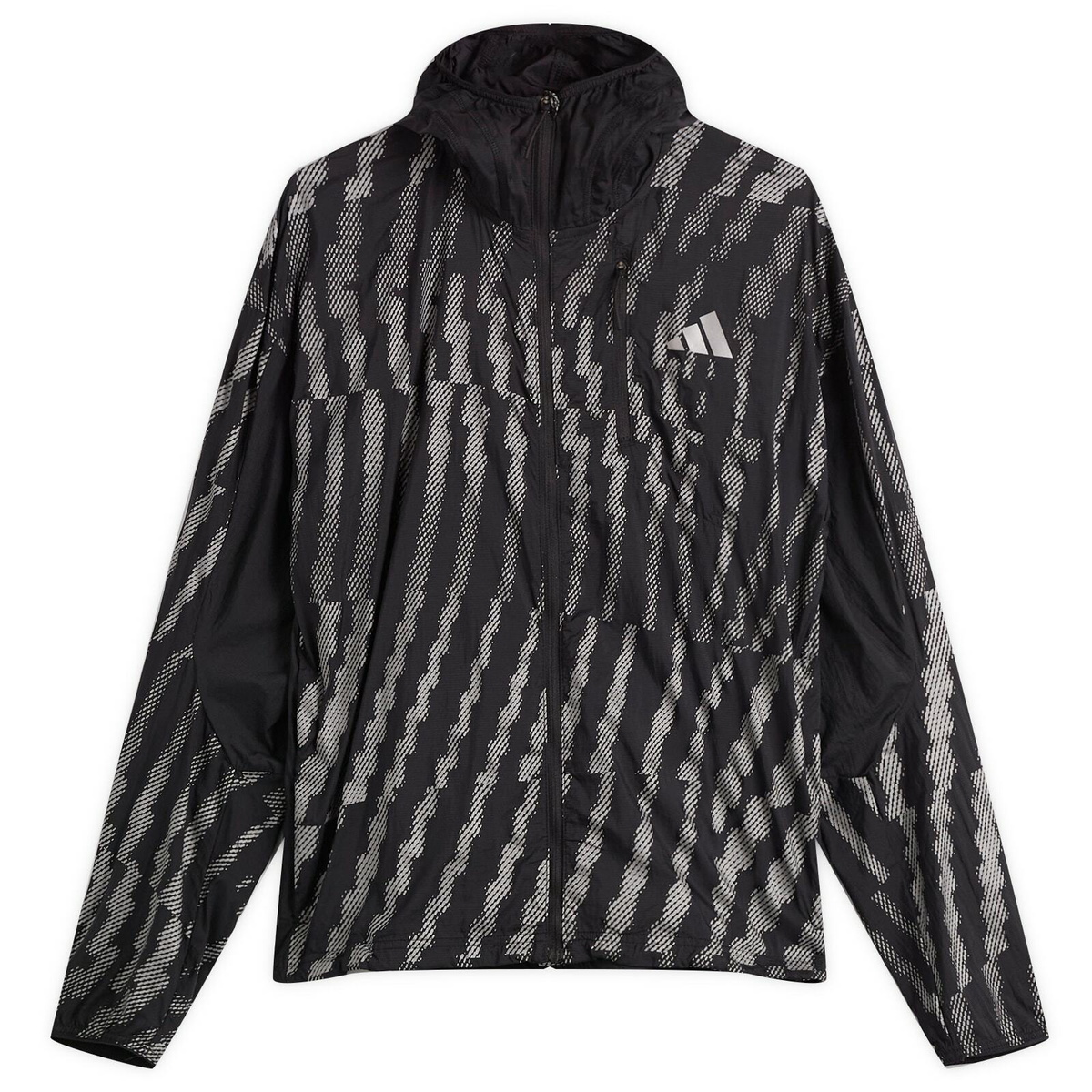 Adidas Men's Adi365 Running Reflective Jacket in Black/Reflective ...