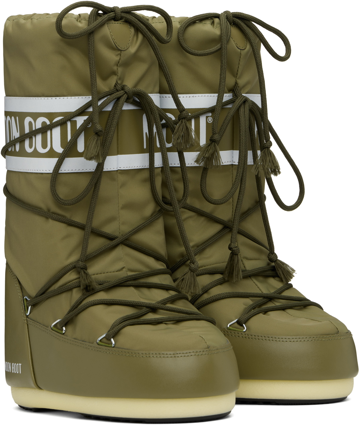 Moon Boot Khaki Icon Nylon Boots Moon Boot
