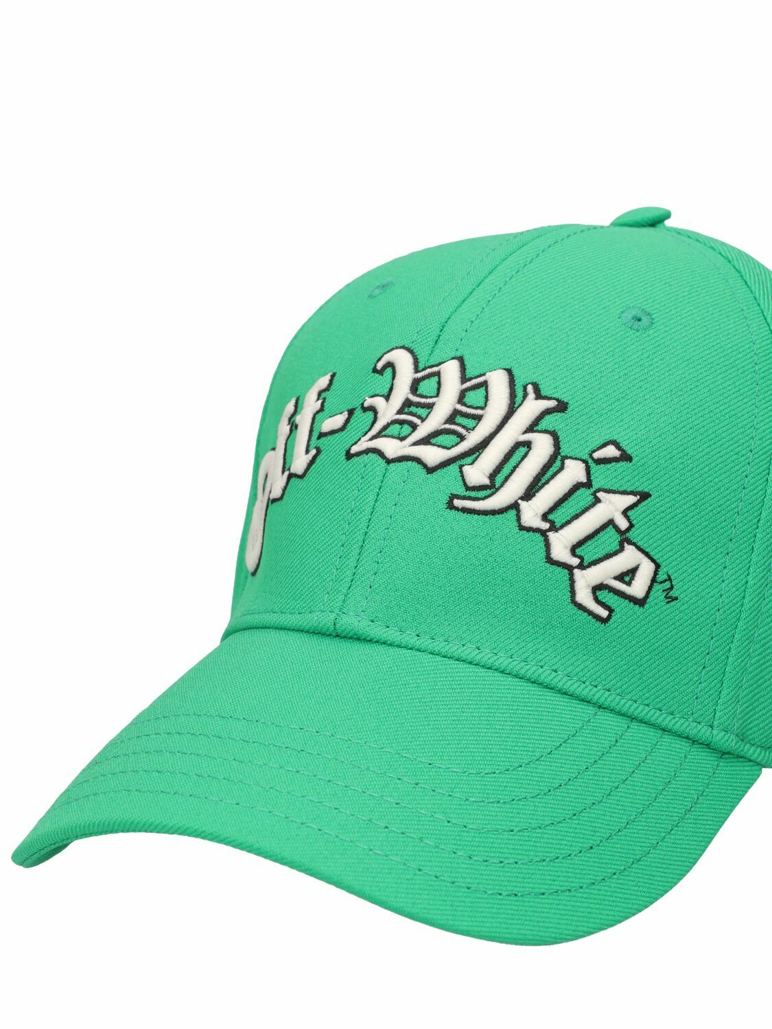 OFF-WHITE - Multi Logo Cotton Baseball Cap Off-White