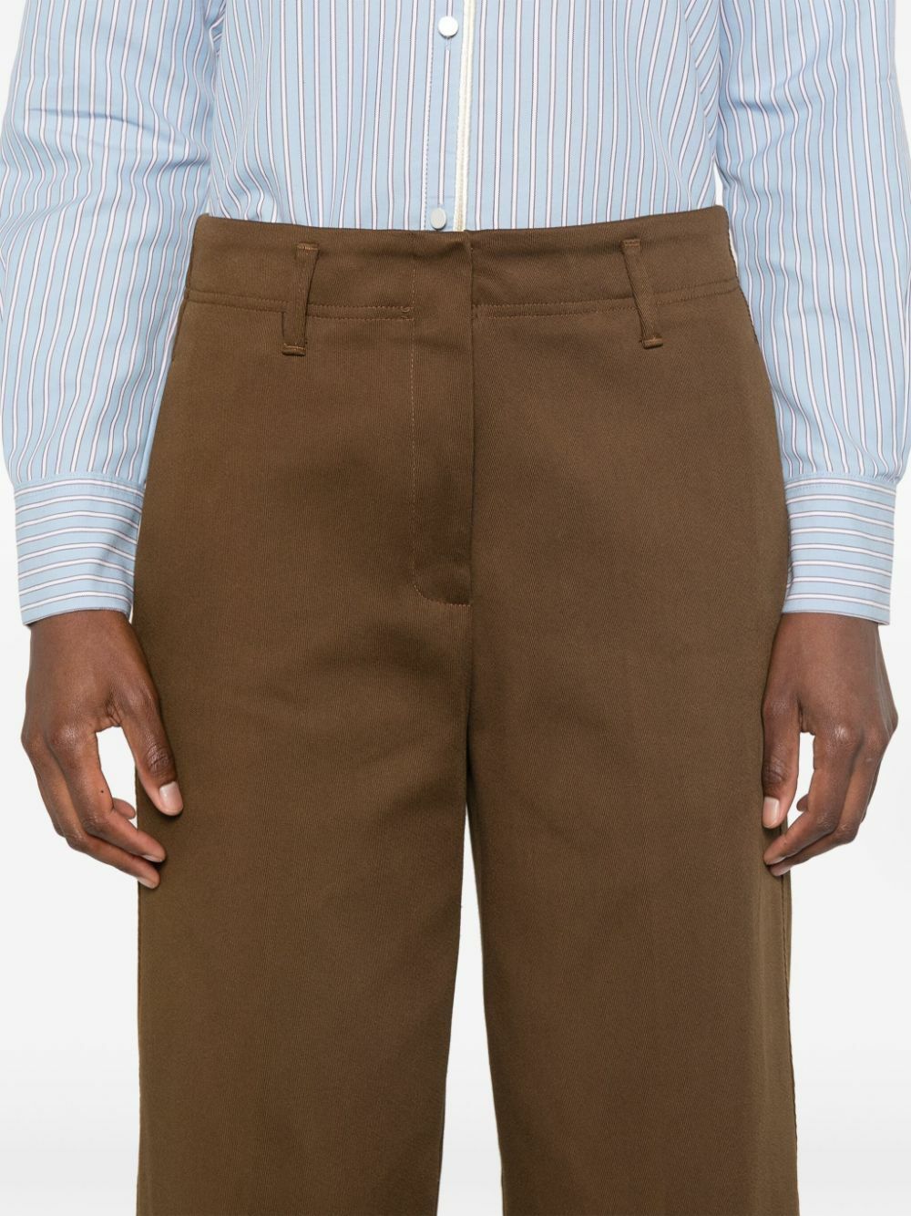 FORTE FORTE - Cotton Blend Straight Trousers Forte Forte