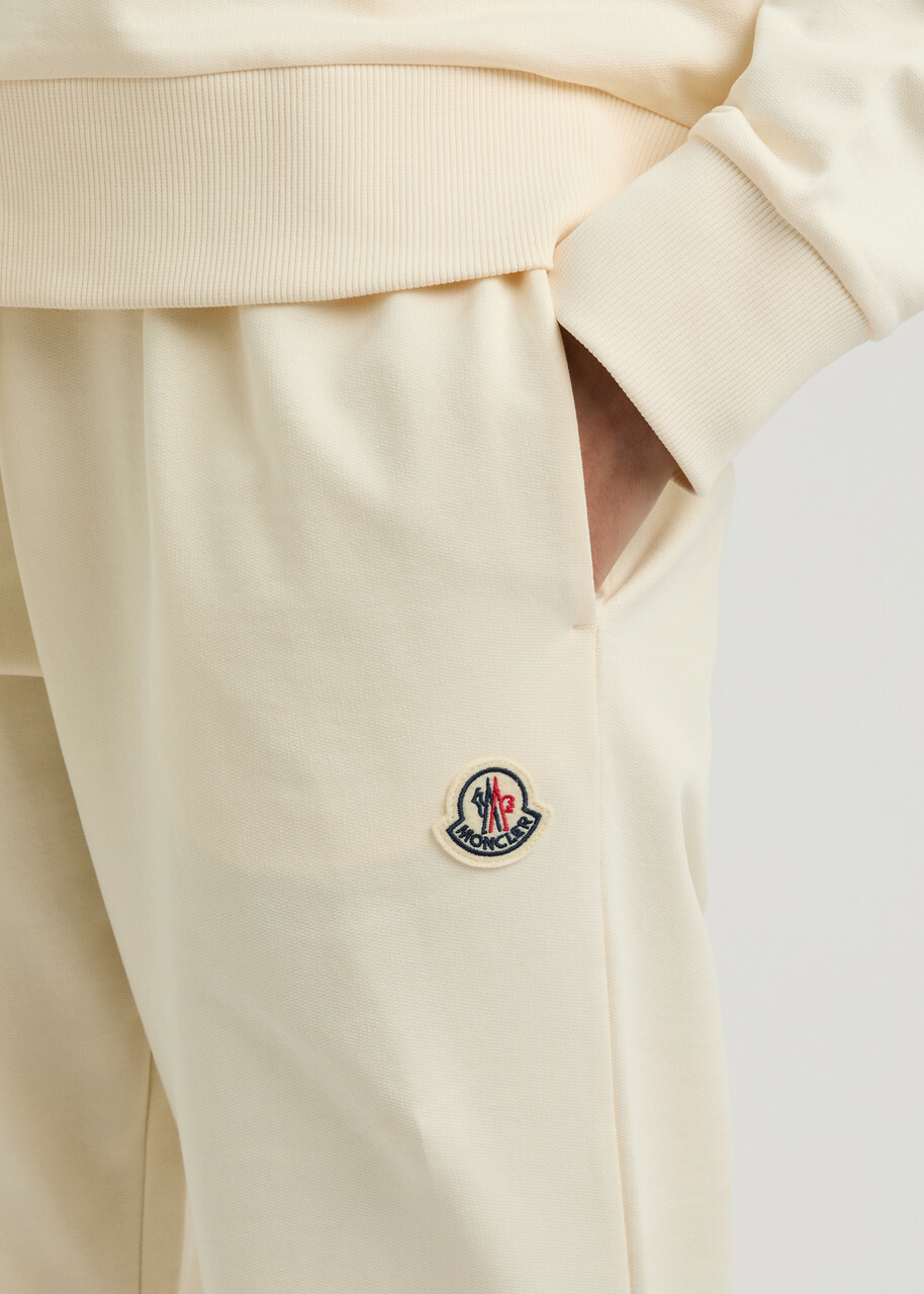Moncler Logo-appliquéd Cotton Sweatpants White Moncler