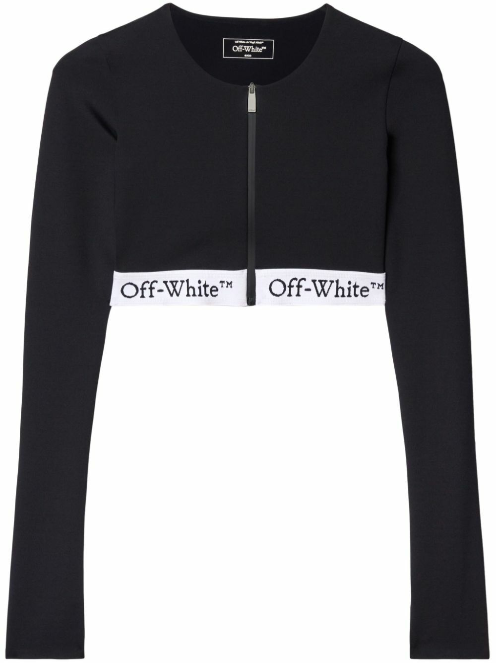 OFF-WHITE - Logo Cropped Top Off-White
