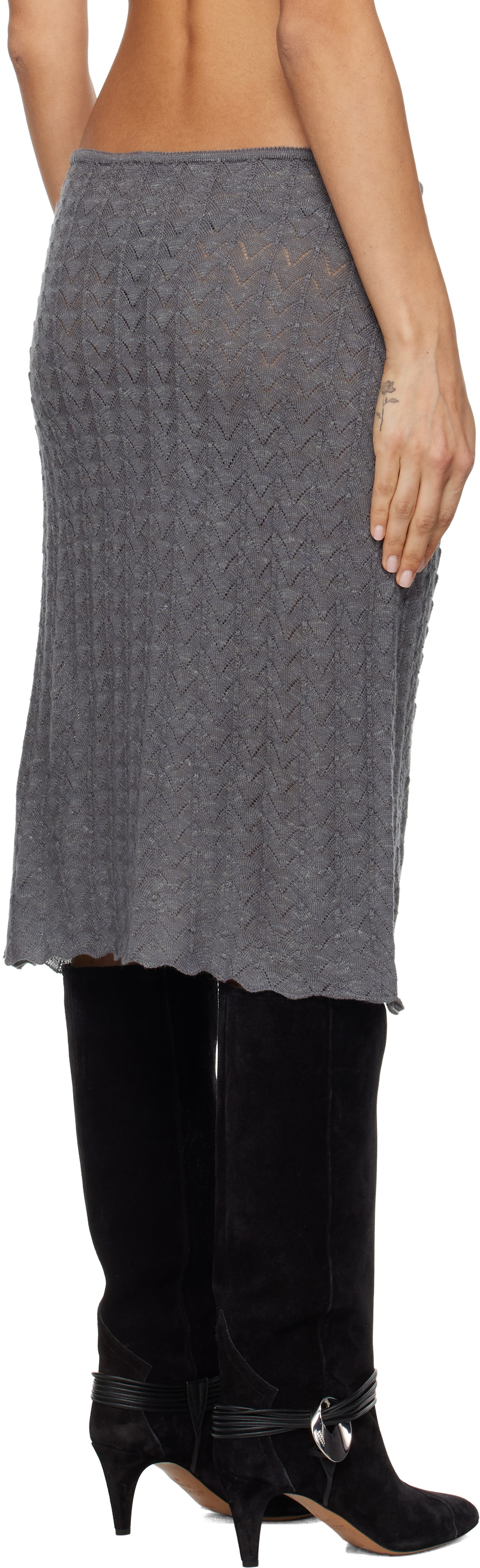 Paloma Wool Gray Endrina Midi Skirt Paloma Wool