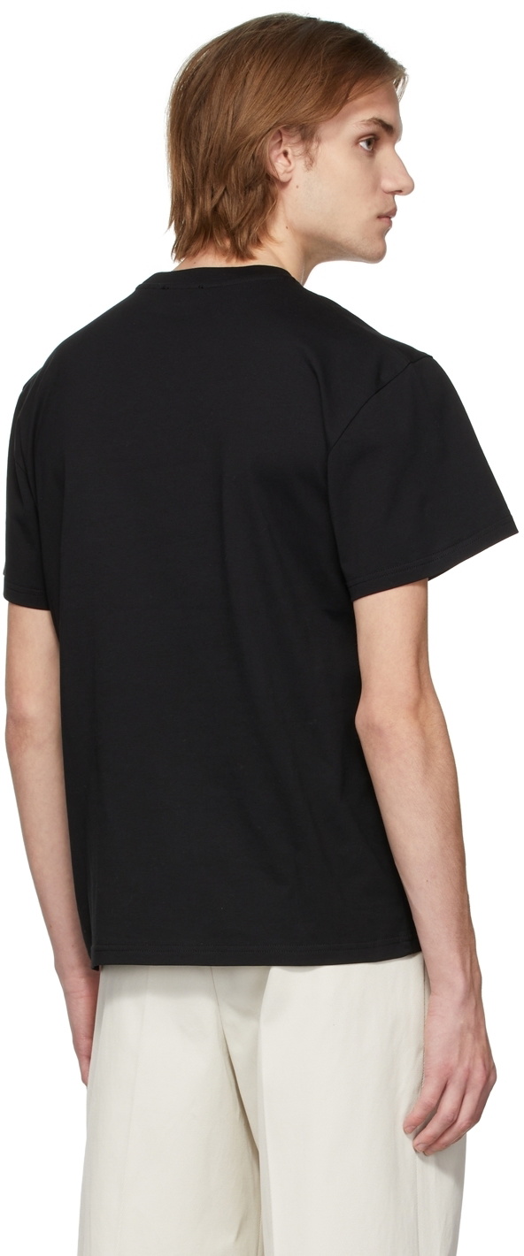 JW Anderson Black Pol Anglada Embroidered 'JWA' Rugby Team T-Shirt JW ...