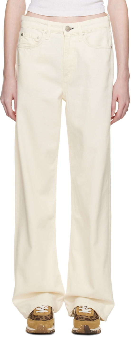 rag & bone Off-White Featherweight Logan Jeans Rag and Bone
