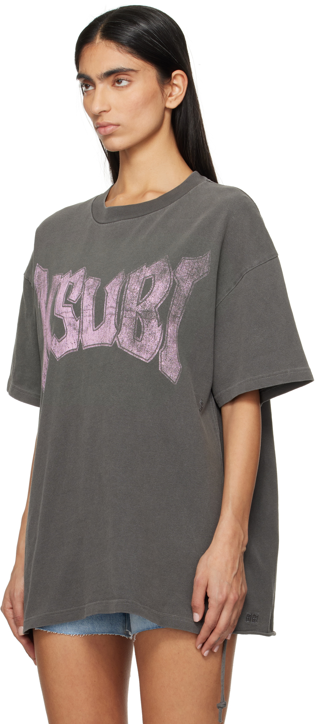 Ksubi Gray World Tour Boyfriend T-shirt Ksubi