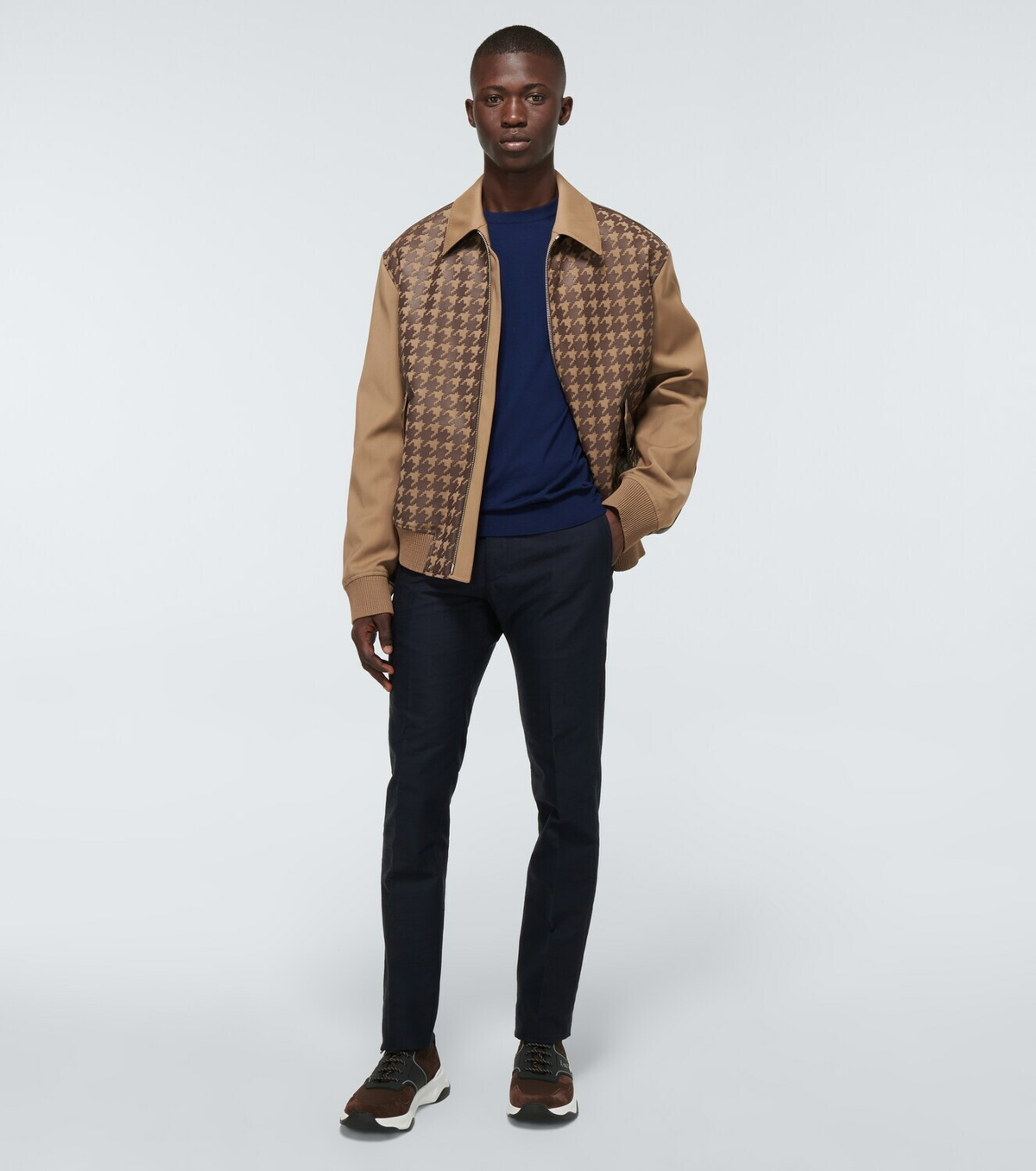 Berluti Wool houndstooth blouson jacket Berluti