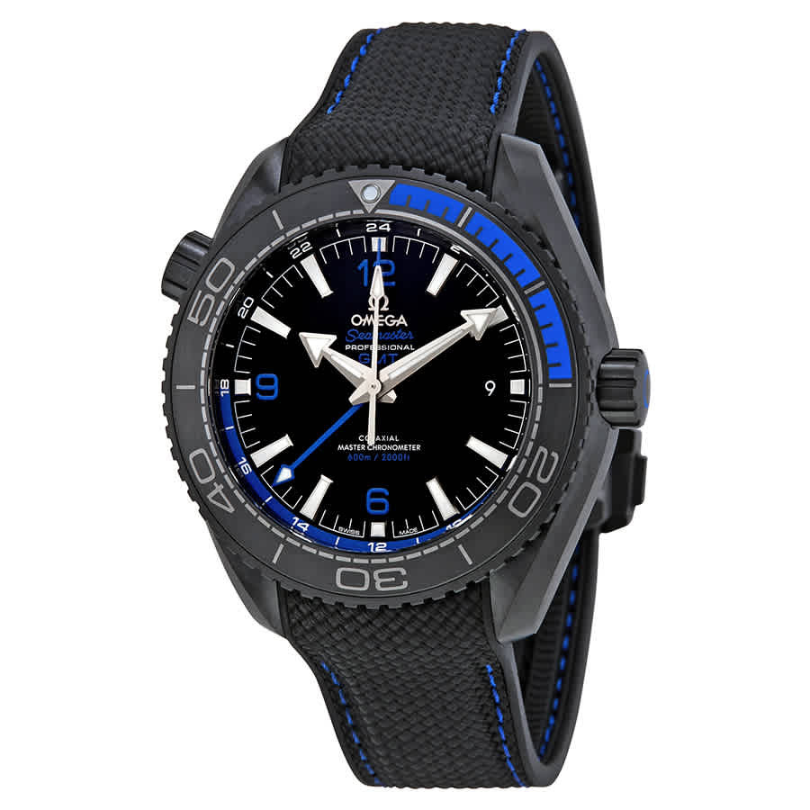 Omega Seamaster Planet Ocean Automatic Batman Bezel Mens Watch 215.92 ...