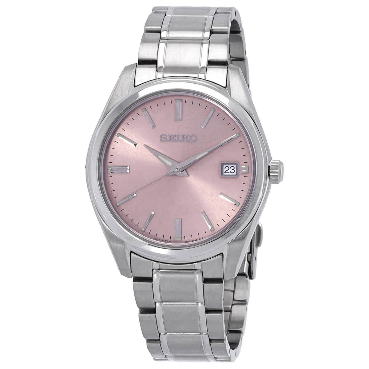 Seiko Quartz Pink Dial Mens Watch SUR523 Seiko