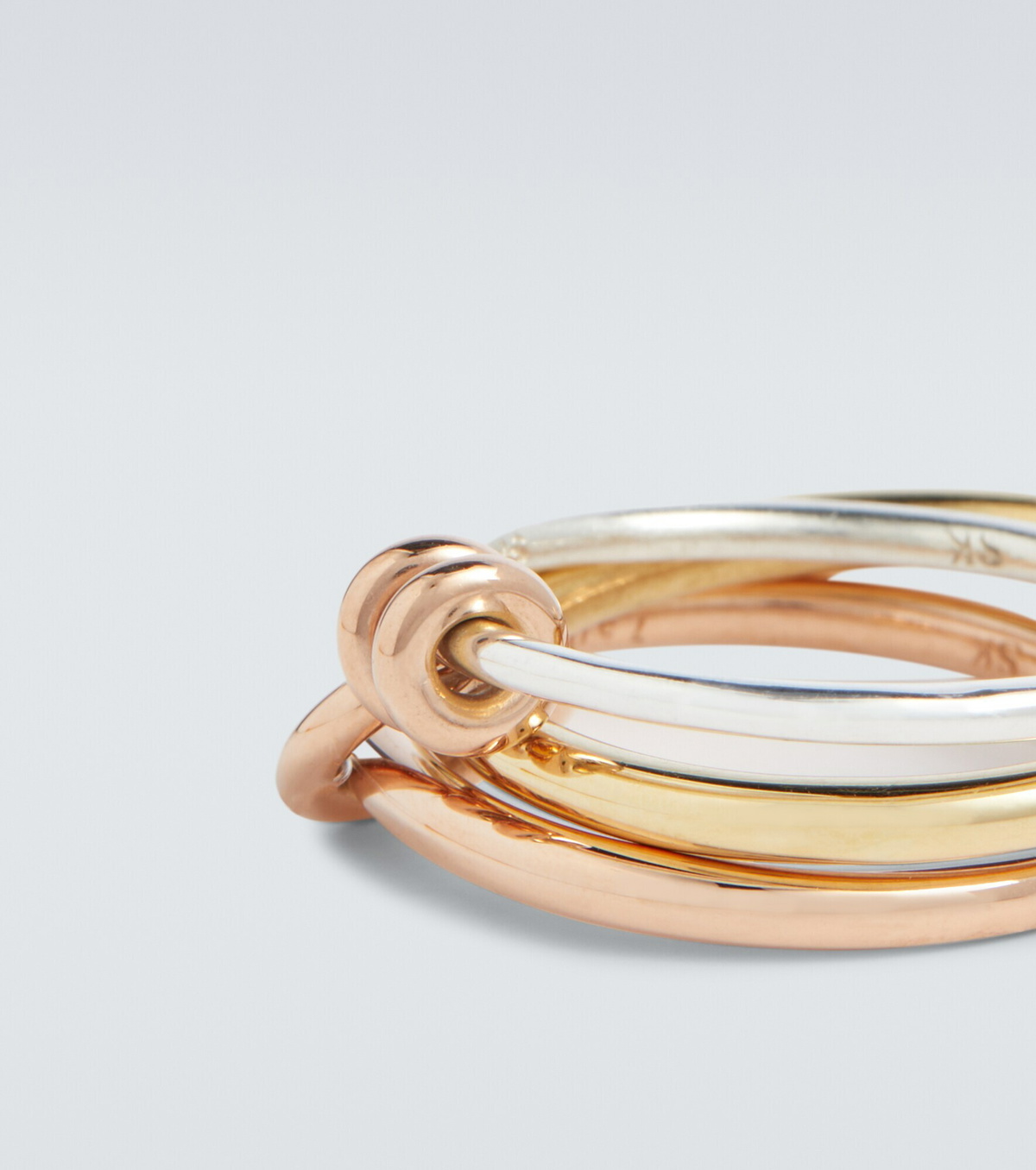 Spinelli Kilcollin - Raneth 18kt gold, rose gold, and sterling silver ...