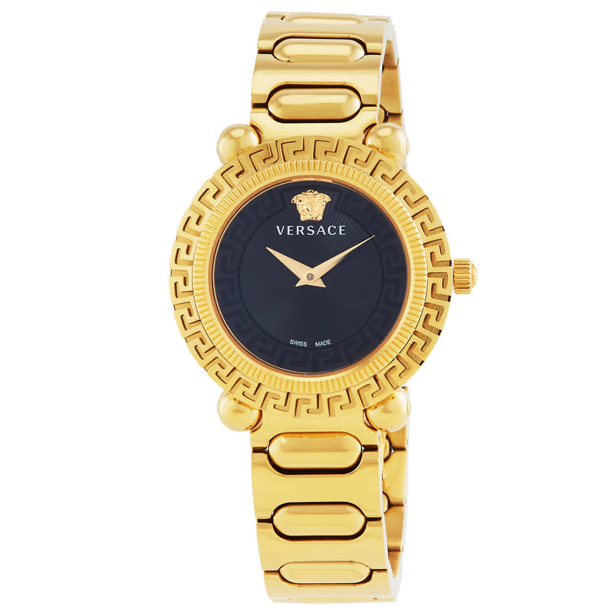 Versace Greca Twist Quartz Black Dial Ladies Watch VE6I00523 Versace