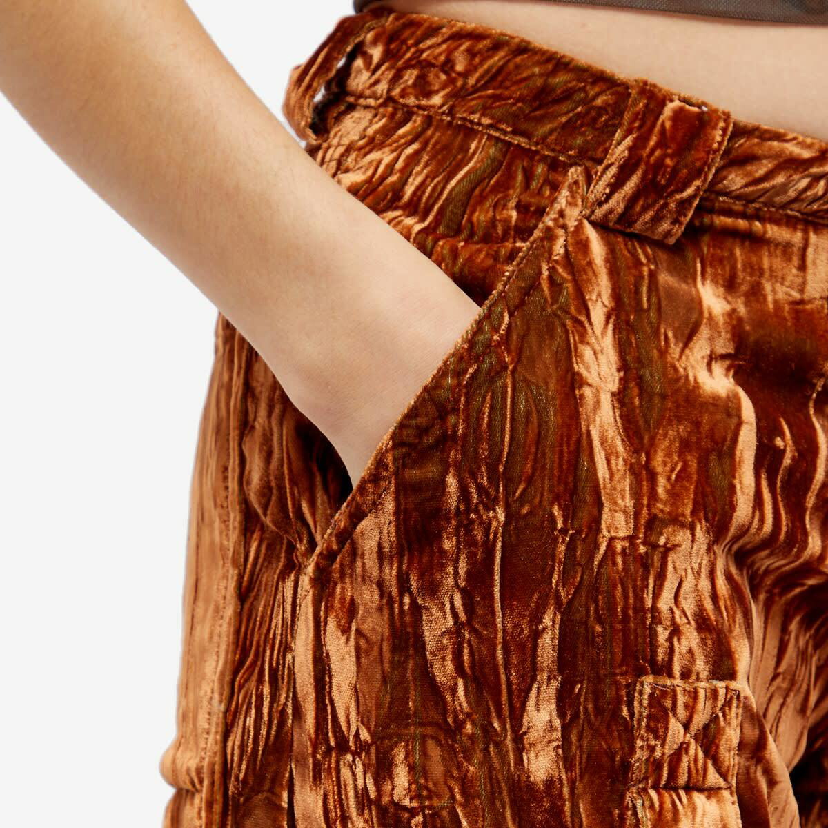 Collina Strada Women's Lawn Cargo Pants in Bark Collina Strada