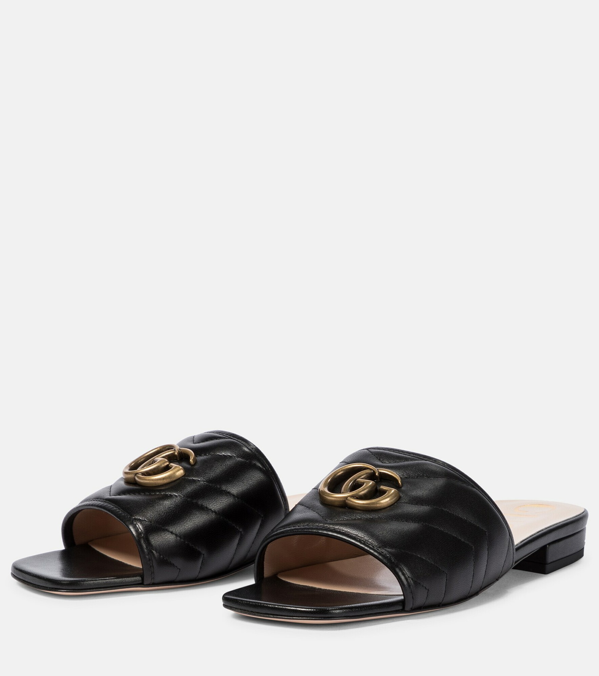 Gucci - Double G leather sandals Gucci