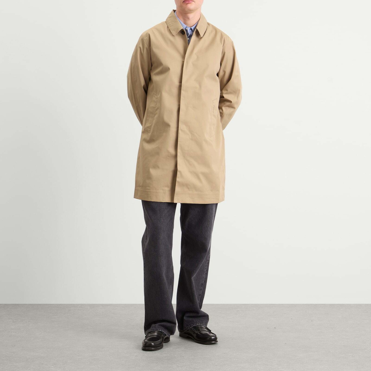 Barbour Men's Lorden Waterproof Mac in Washed Stone Barbour
