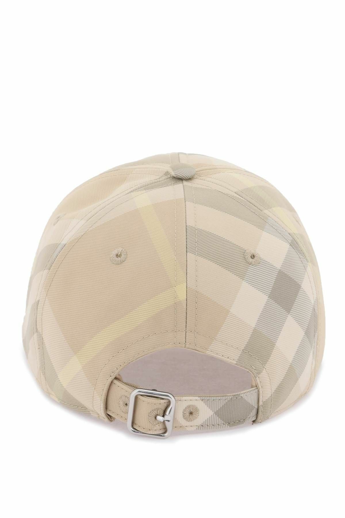 BURBERRY check baseball cap Beige Burberry