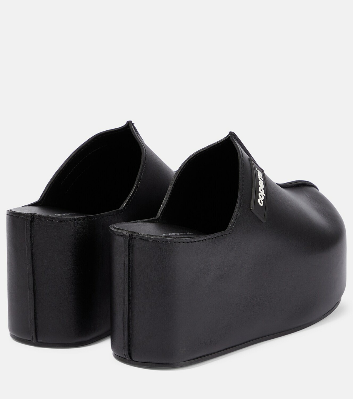 Coperni Leather platform clogs Coperni