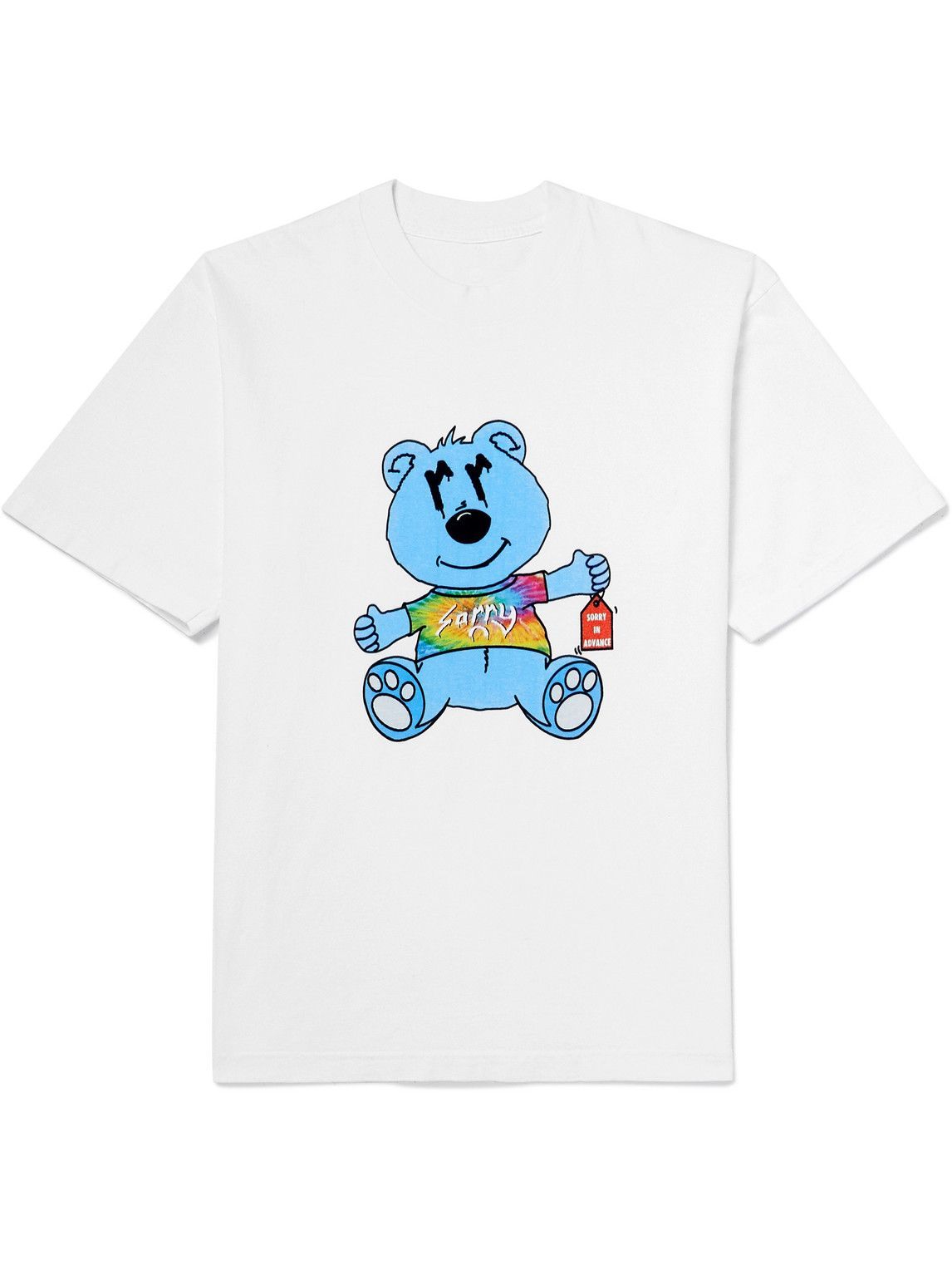 Sorry In Advance - Logo-Print Cotton-Jersey T-Shirt - White Sorry In ...
