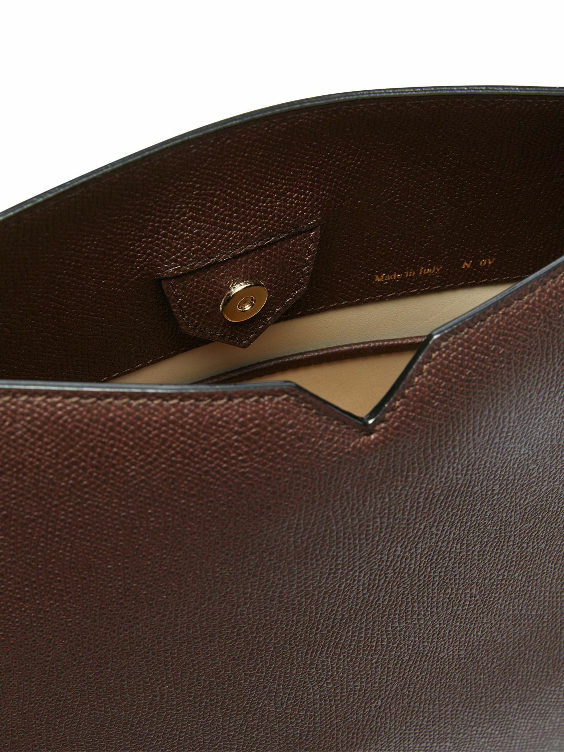 VALEXTRA - Medium Hobo Weekend Leather Shoulder Bag Valextra