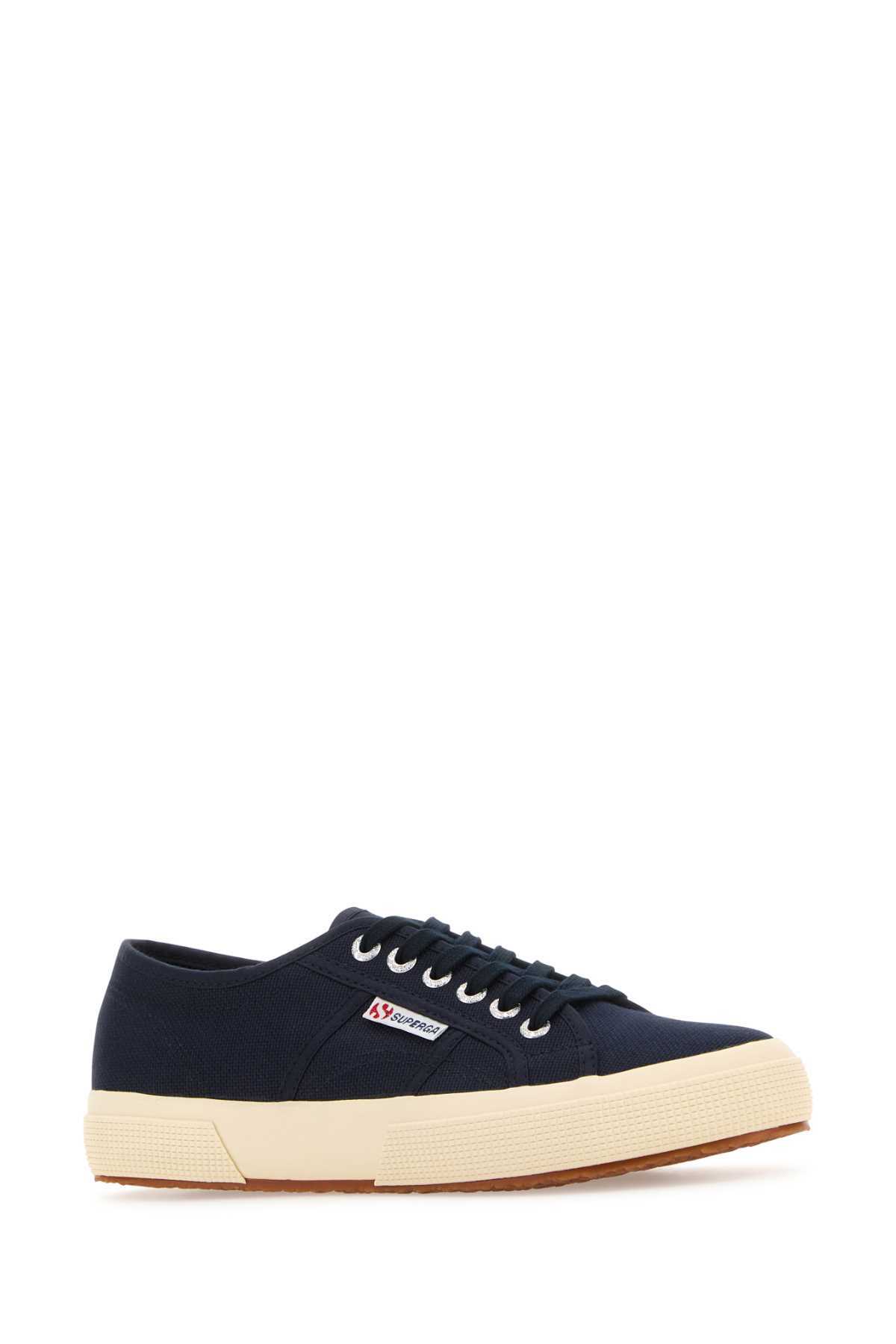 Superga Navy Blue Canvas 2750 Sneakers Superga