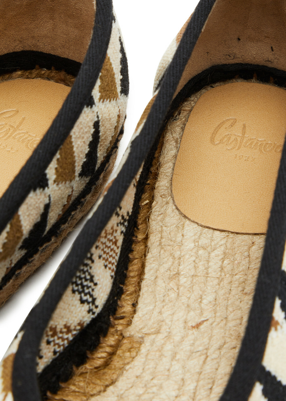 Castañer Kailan Knitted Espadrille Flats Black Castaner