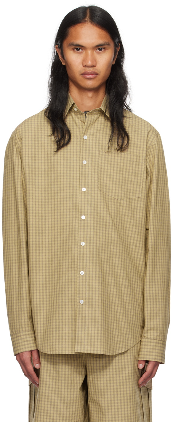 SC103 Beige Script Shirt SC103