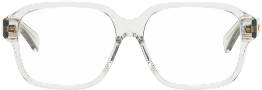 Bottega Veneta Transparent Square Glasses Bottega Veneta