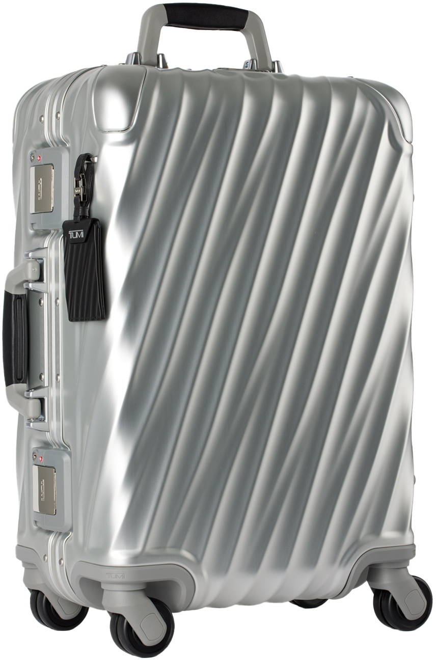 Tumi Silver 19 Degree Aluminium International Carry-On Suitcase Tumi