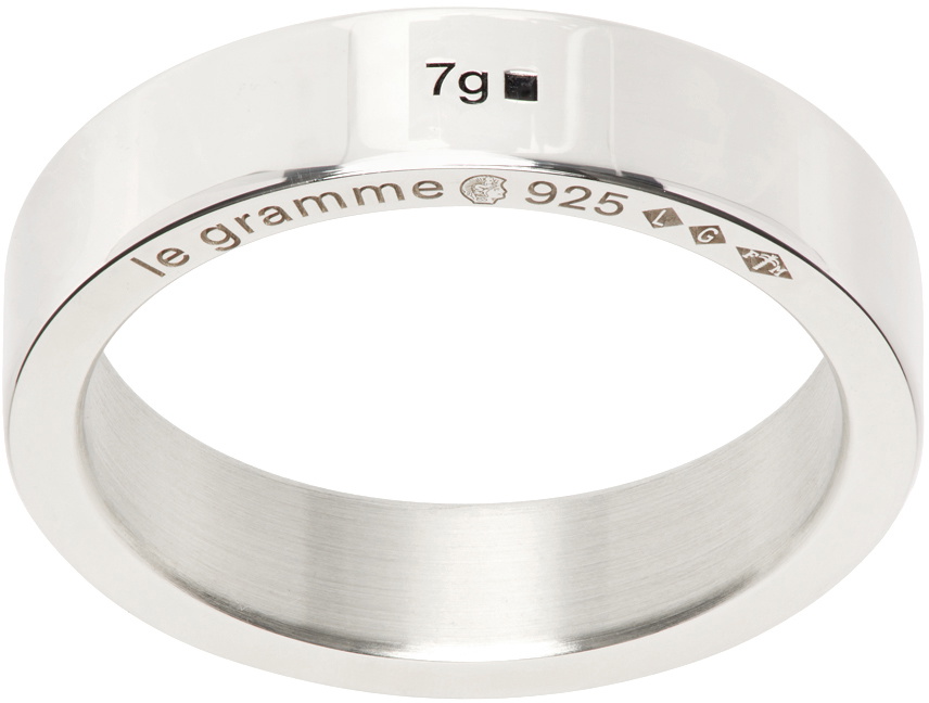 Le Gramme Silver 'La Gramme 7g' Ring Le Gramme