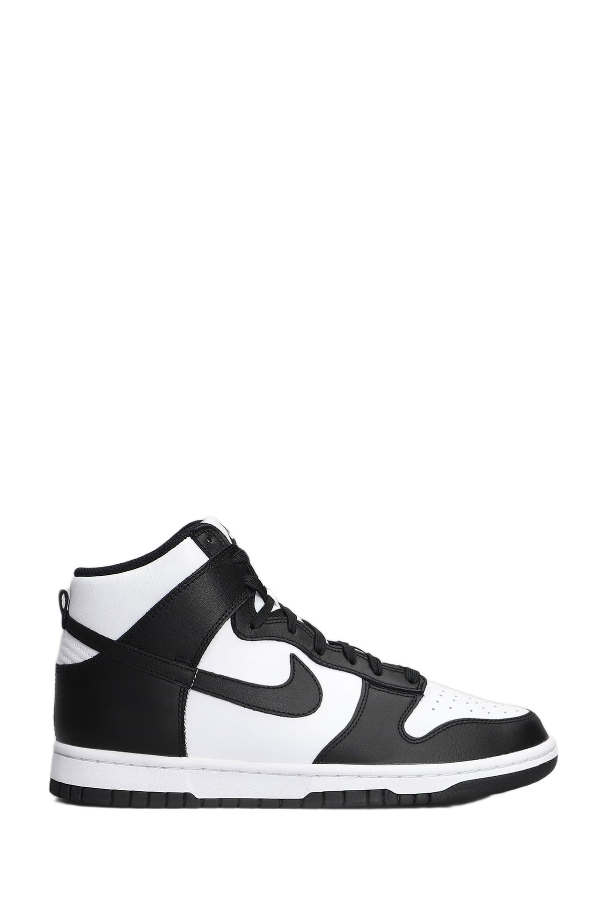 Nike Dunk Hi Retro Sneakers In Black Leather Nike