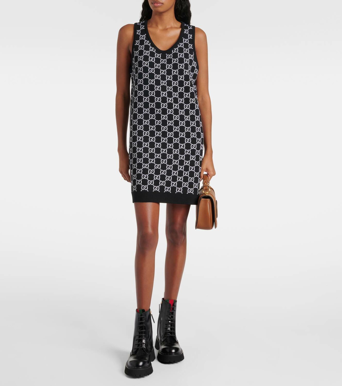 Gucci GG wool-blend jacquard minidress Gucci