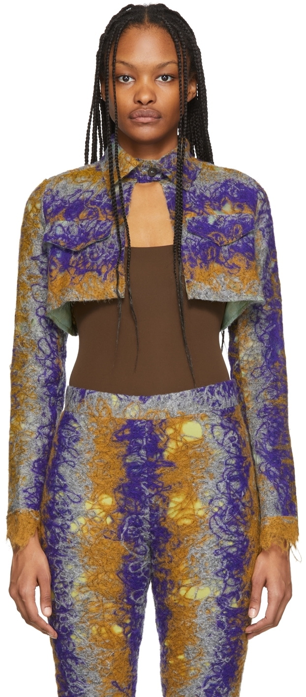 VITELLI Multicolor Cropped Jacket Vitelli