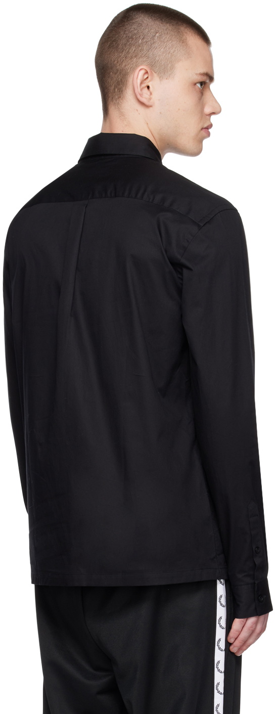 Fred Perry Black Overhead Shirt Fred Perry