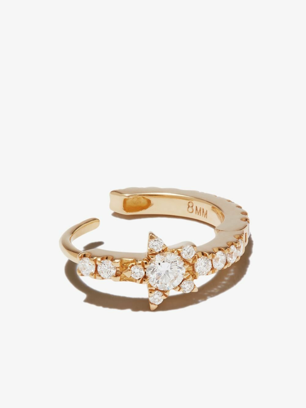 MARIA TASH 18K Yellow Gold Star Eternity Diamond Earring Maria Tash