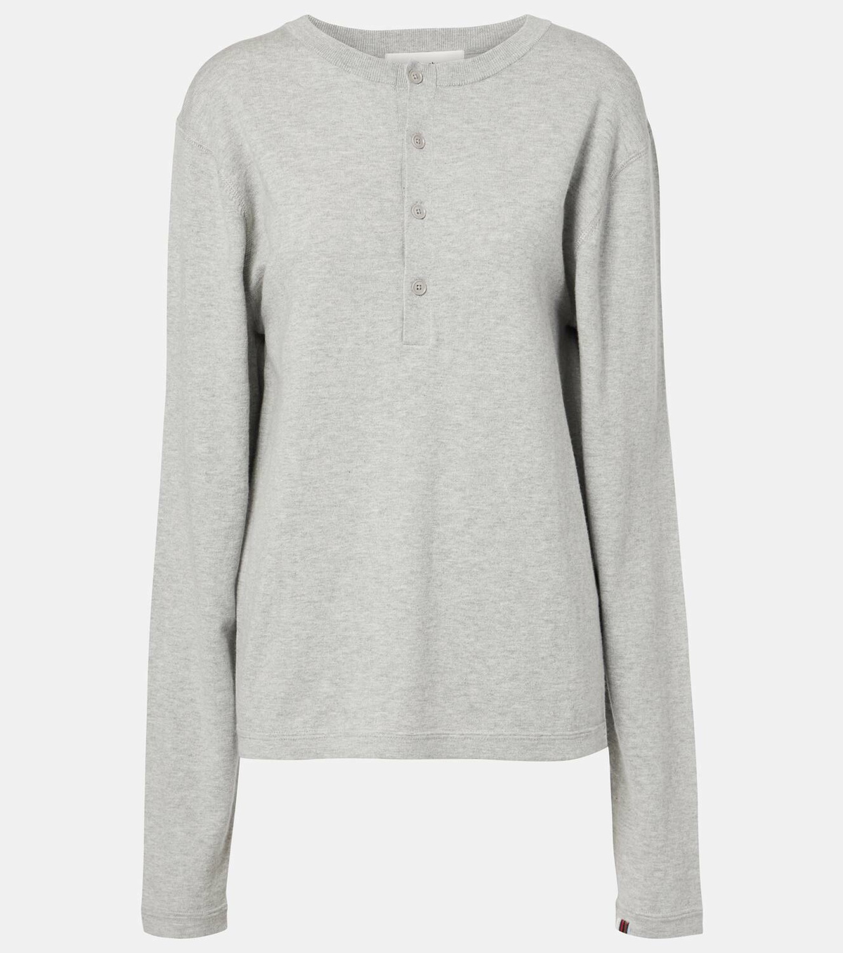 Extreme Cashmere Herman cotton and cashmere Henley shirt extreme cashmere