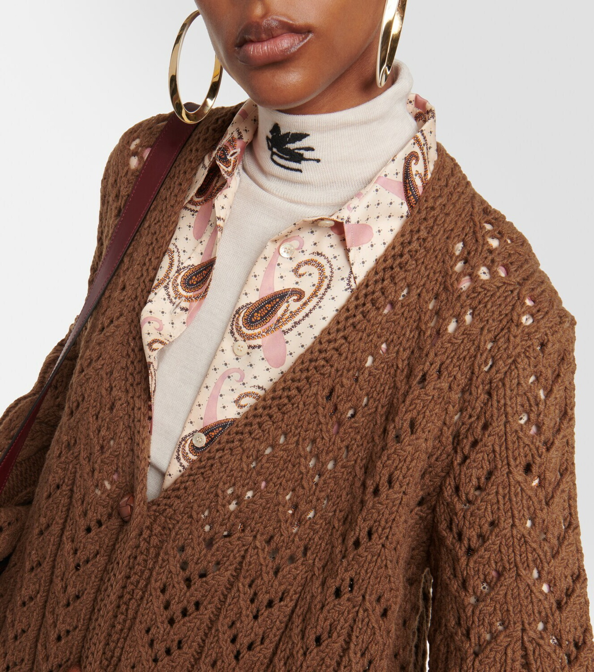 Etro Oversized virgin wool cardigan Etro